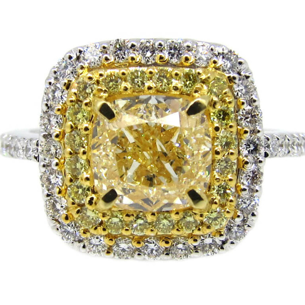 Rings: CANARY YELLOW DIAMOND RING