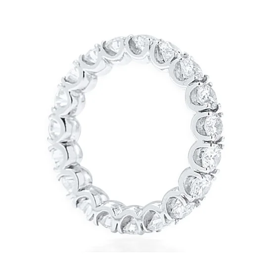 Wedding Rings: Classic Full Eternity Diamond Bend